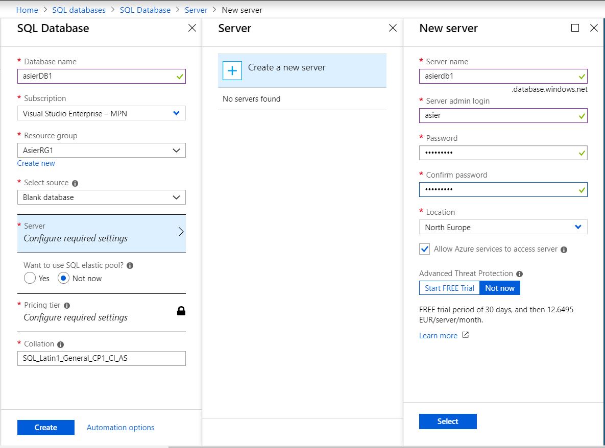 Crear Una Base De Datos En Sql En Azure Azurebrains