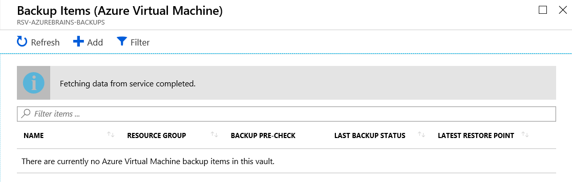 Azure Backup II – Azure Virtual Machine Backup – Azurebrains